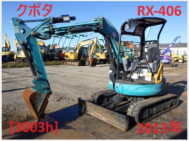 KUBOTA RX-406 (Mini excavators) at Ibaraki, Japan | Buy used Japanese construction equipment ...